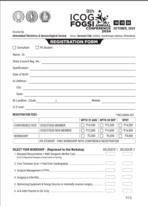 ICOGONLINE – Academic Wing of FOGSI – Academic Wing of FOGSI