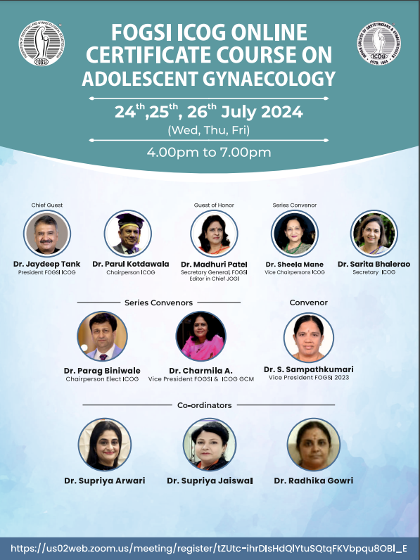 ICOGONLINE – Academic Wing of FOGSI – Academic Wing of FOGSI